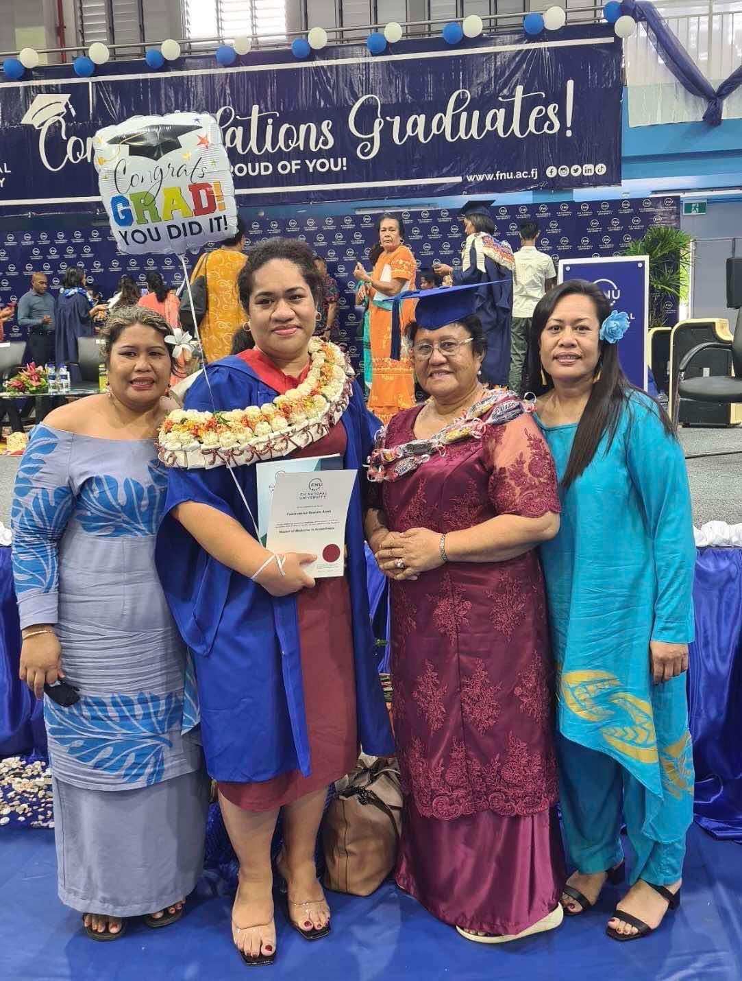 Samoa Observer | Dr. Arasi graduates with Master in Anaesthesia