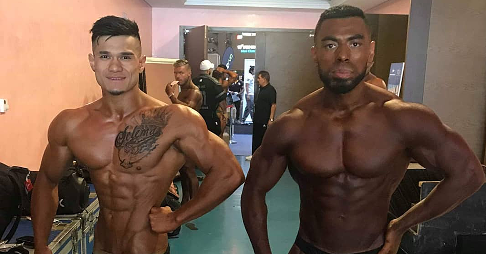 Samoa Observer | Samoan bodybuilders on stage with world's best