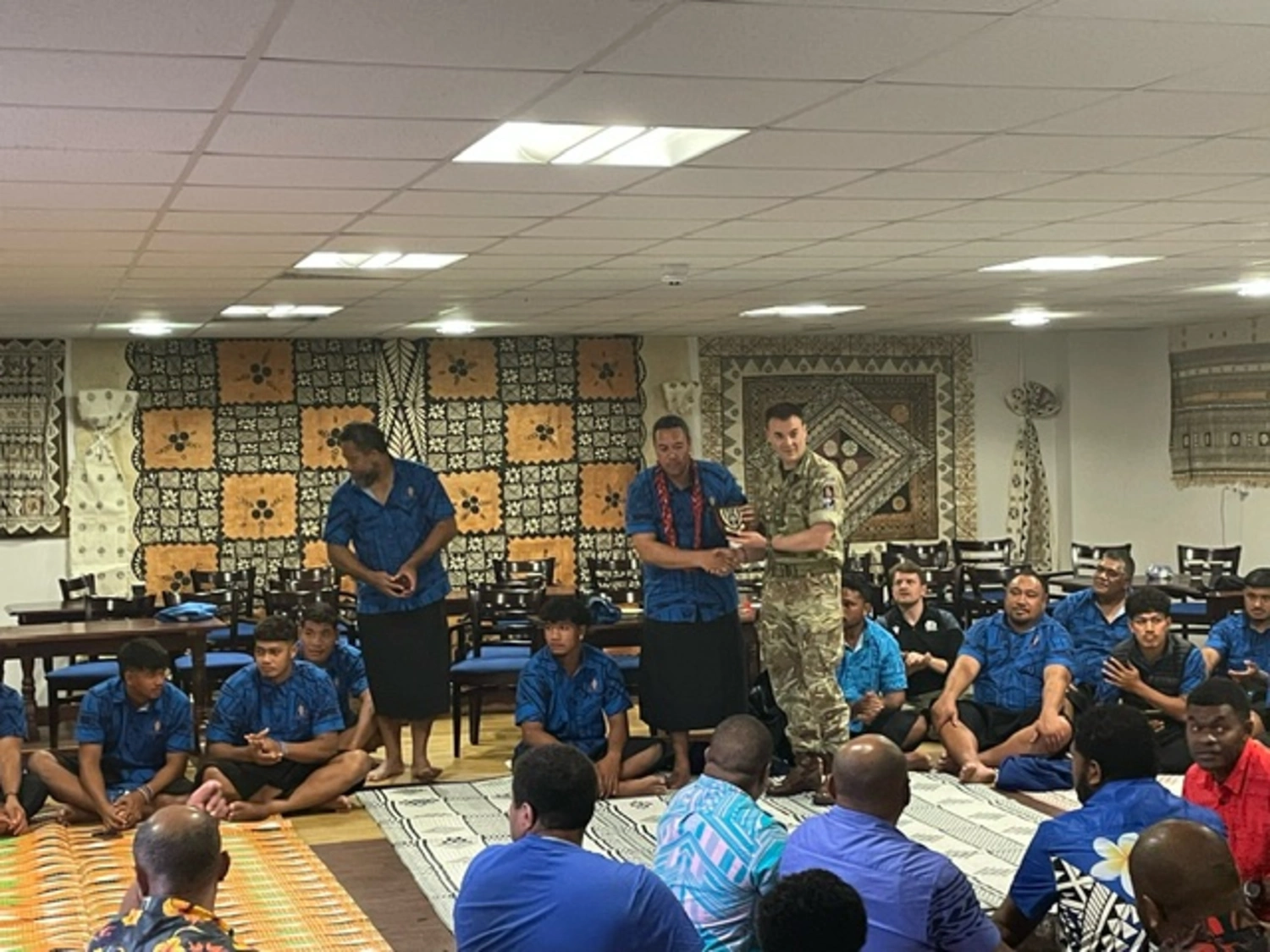 Samoa Observer | Fijian soldiers host Junior Manu in Scotland