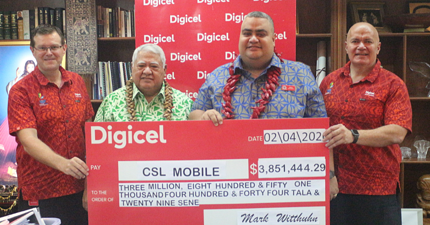 Samoa Observer | Govt. receives $3.8 million dividend from company