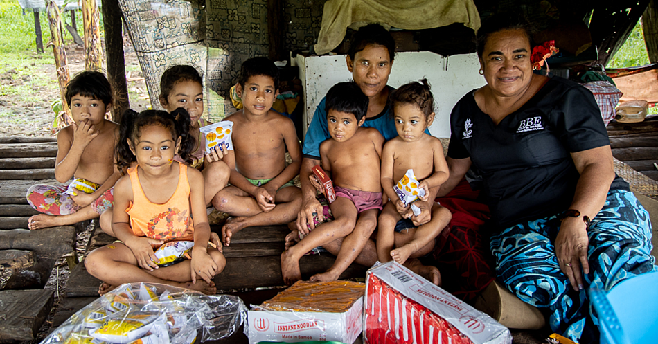 Samoa Observer | Relief brings smiles to children from ten vulnerable