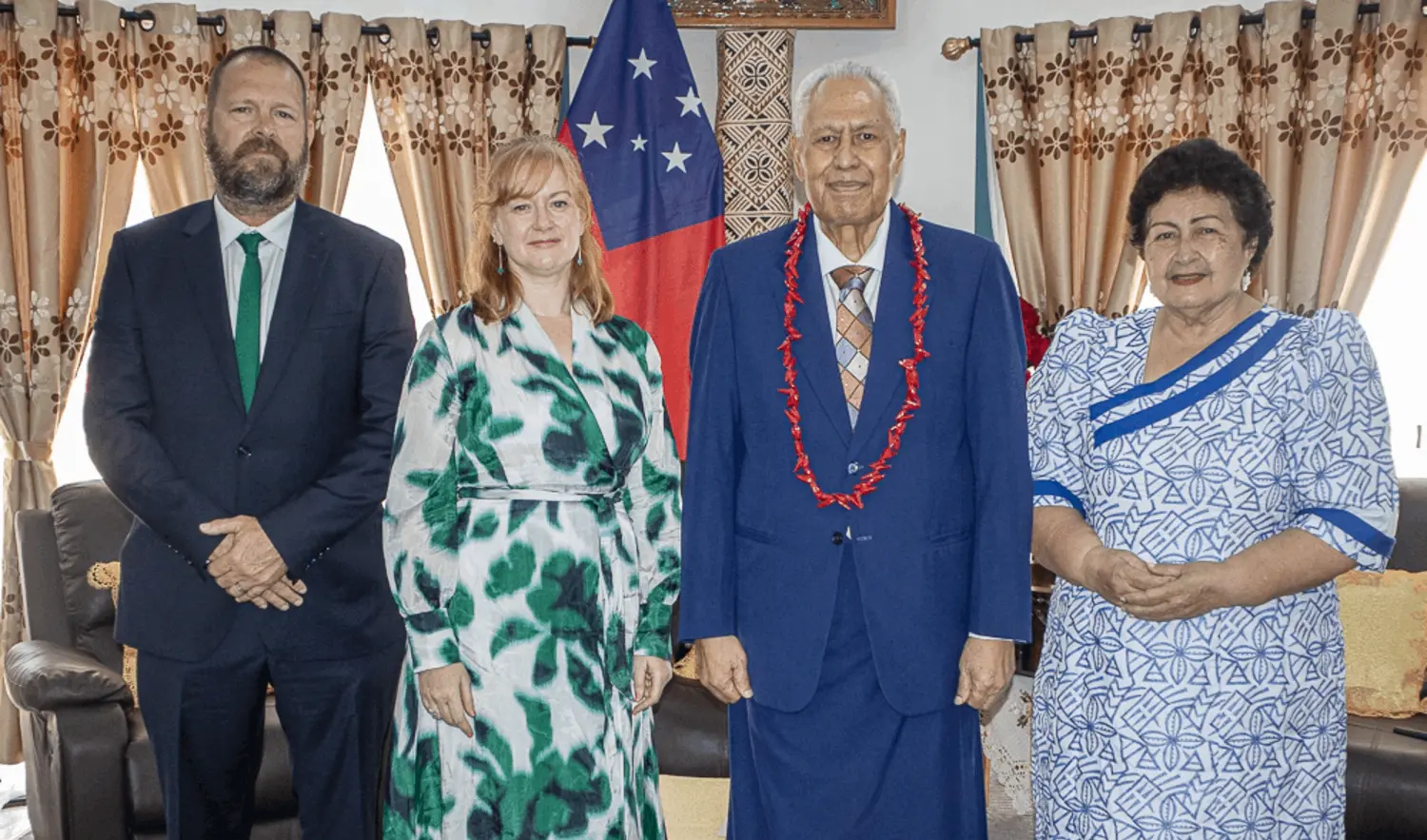 Samoa Observer | Irish diplomat presents credentials to Head of State