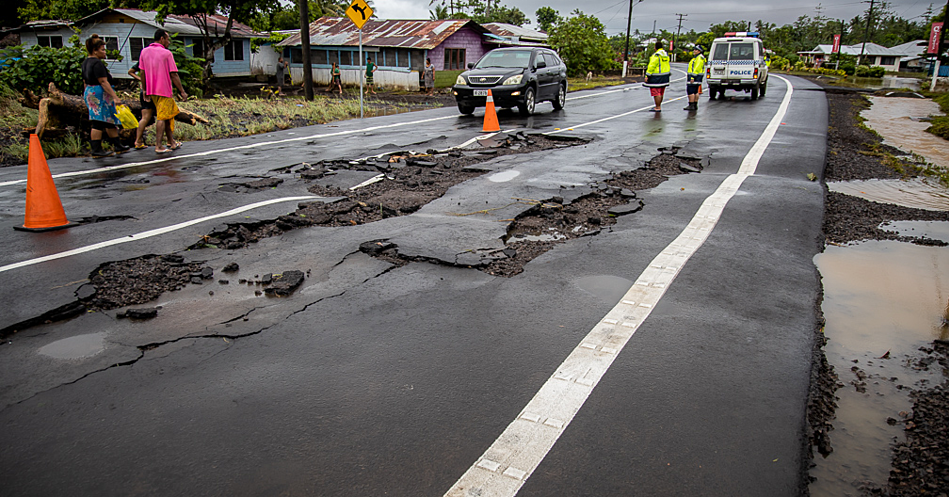 Samoa Observer | Newly repaired Afega road suffers flood damage