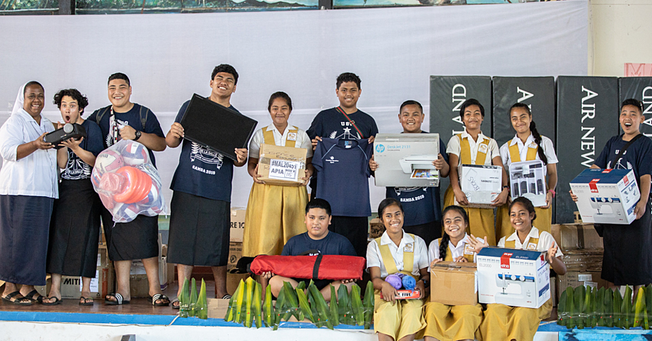 Samoa Observer | Containerful of goodwill arrives at St. Paul VI