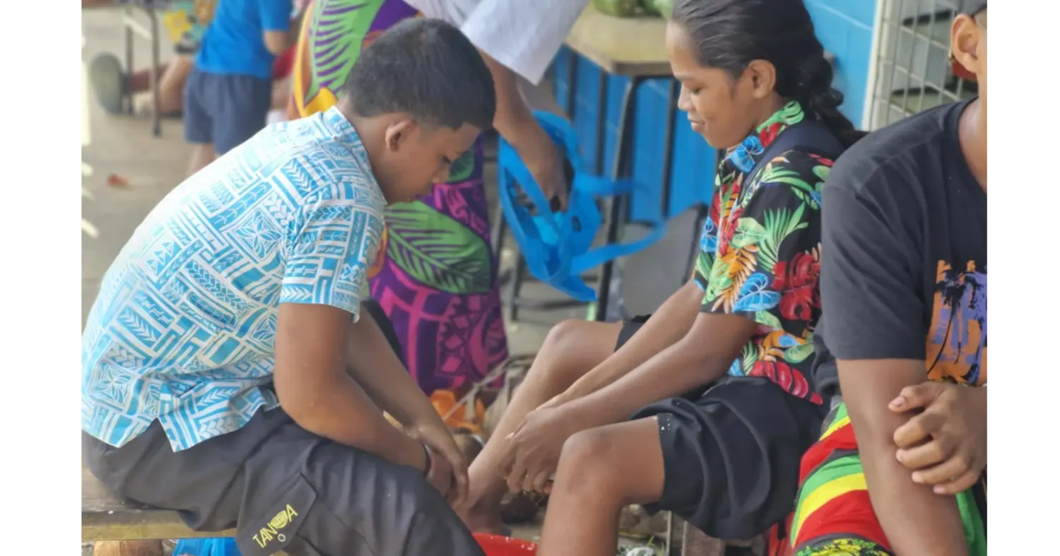 Samoa Observer | Traditional food prep part of A’ana 1 College culture