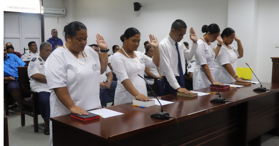Samoa Observer | New corrections officers mostly women