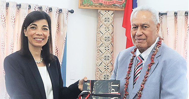Samoa Observer | Egypt's Ambassador to Samoa presents credentials