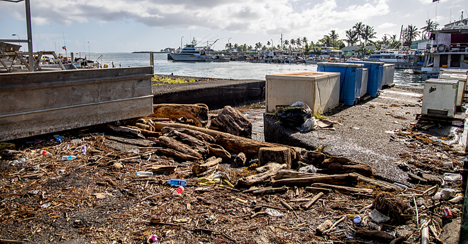 Samoa Observer | Waterlogged debris, rubbish next to market