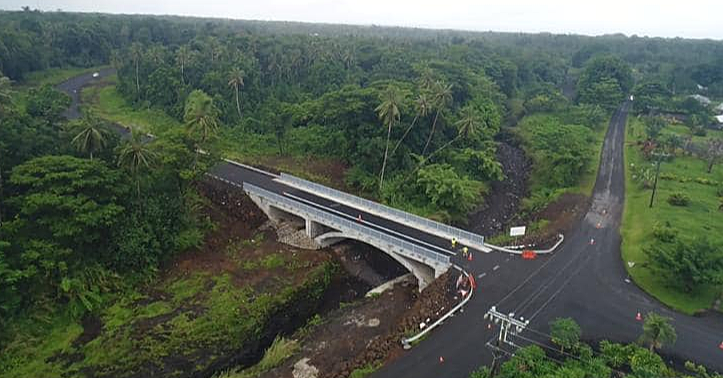 Samoa Observer | Mali'oli'o Bridge open for public use