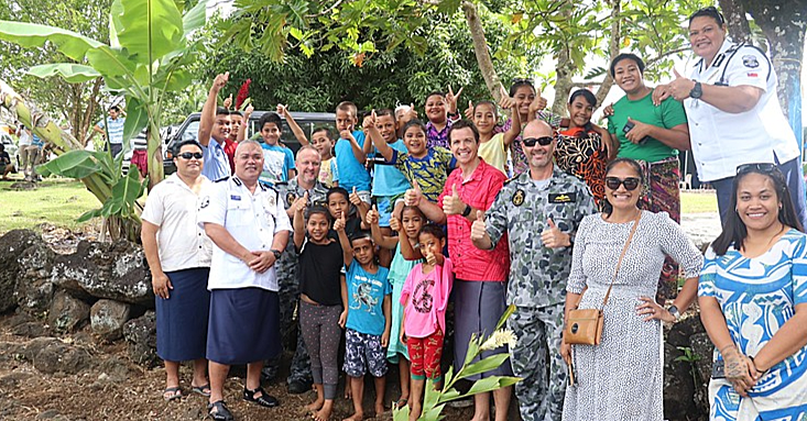 Samoa Observer | Samoa's top cops inspect outposts