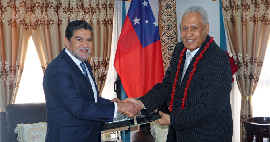 Samoa Observer | Mexico's Ambassador presents credentials