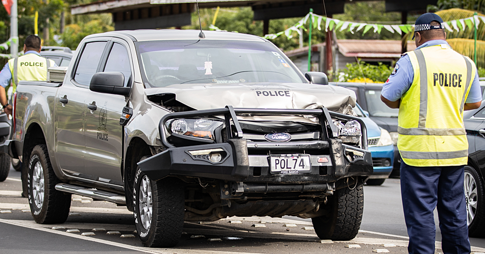 Samoa Observer | Police car involved in smash