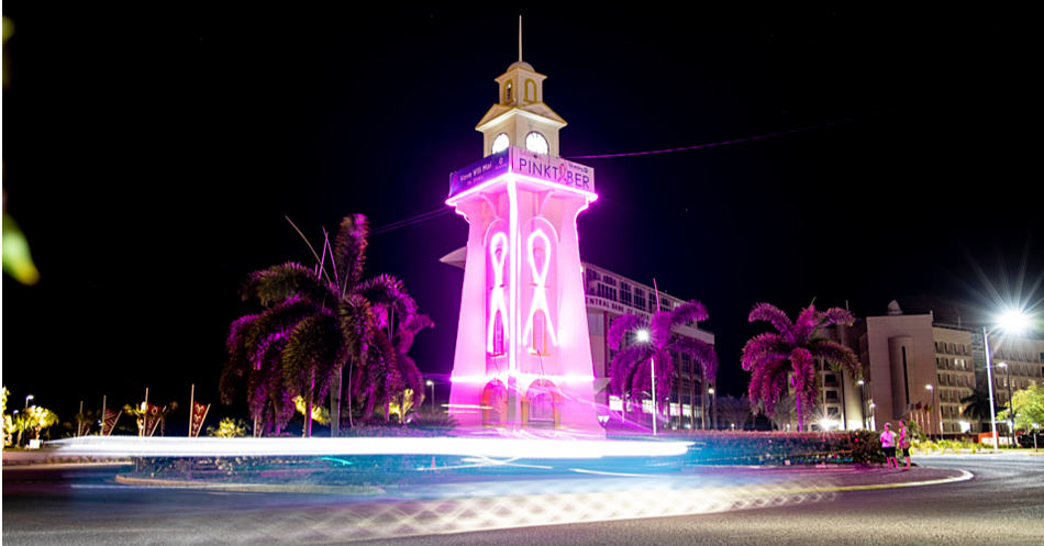 Samoa Observer | Iconic Town Clock pinked up for Pinktober