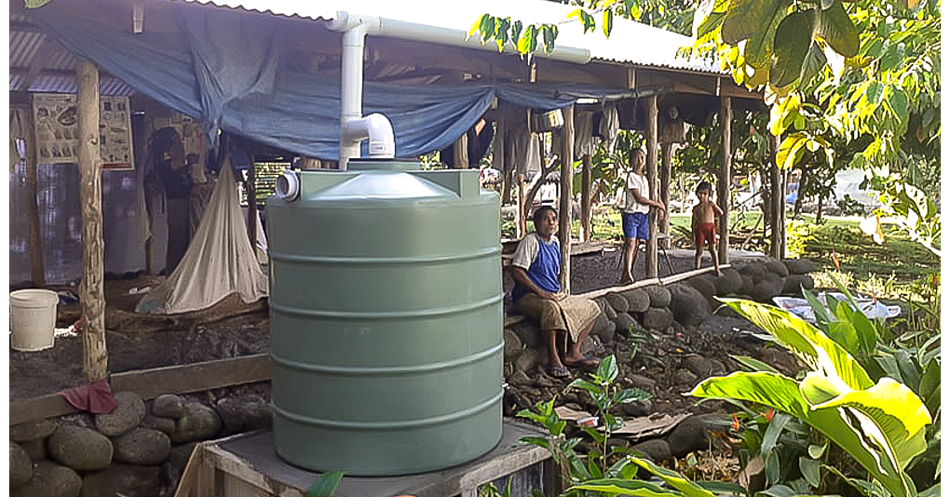 Samoa Observer | Two families receive water tanks