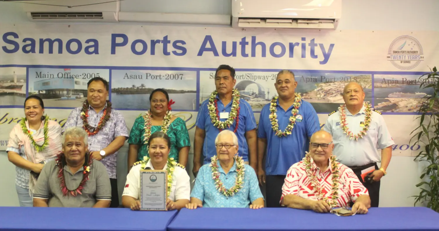 Samoa Observer | S.P.A. celebrates first female marine captain