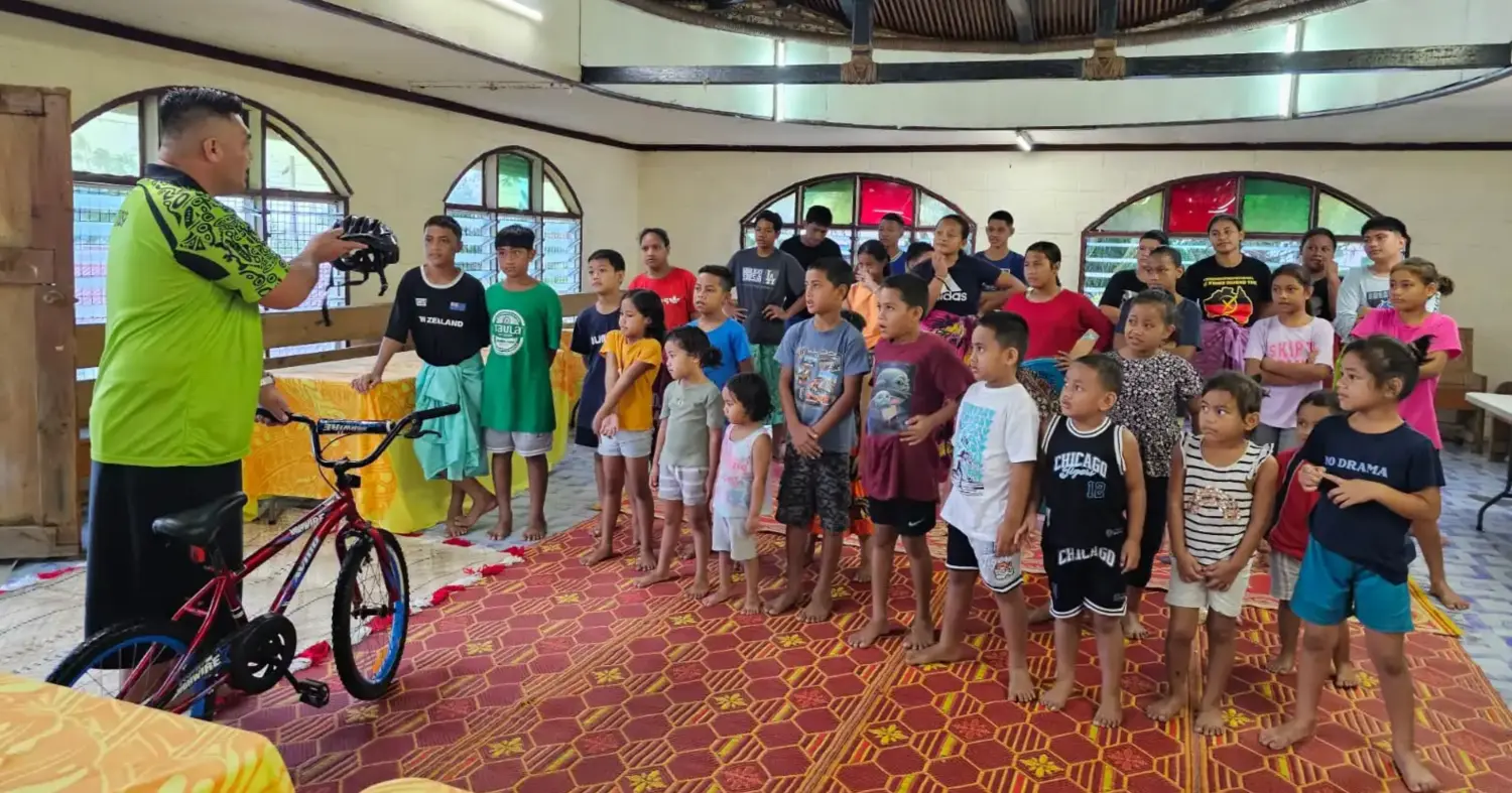 Samoa Observer | Over 100 bikes for Faleapuna and Faleasiu kids