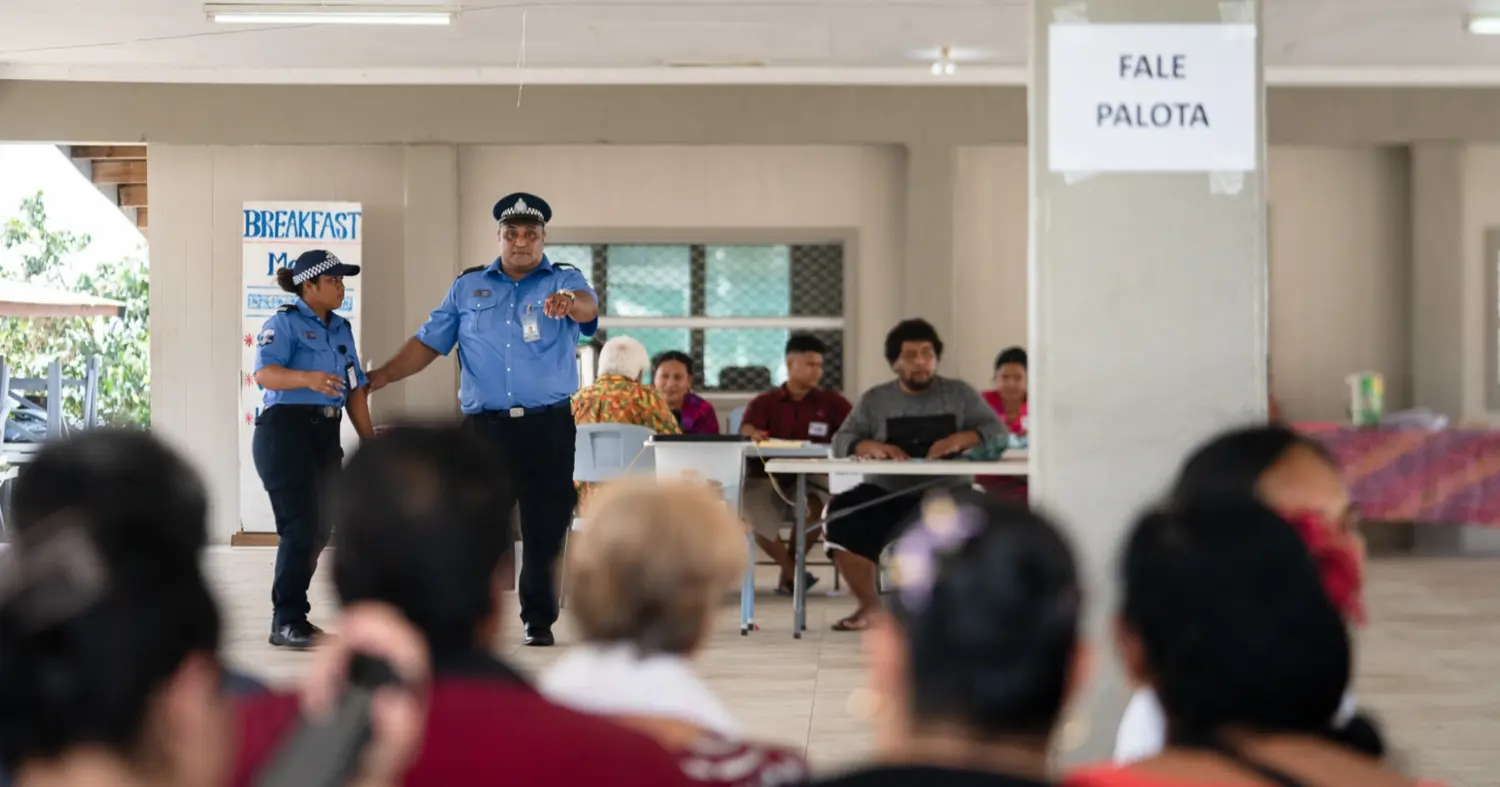 Samoa Observer | Election 2025: Police ban media at Toamua polling